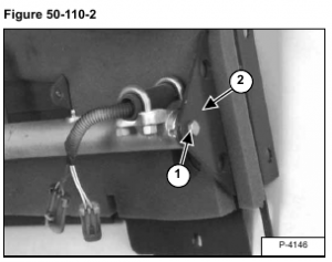 BobCat 753 - CONTROL HANDLE - Shaft Removal And Installation
