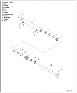BobCat E35 - CYLINDER (CLAMP) - Parts Identification