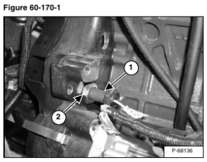 BOBCAT S130 - FLYWHEEL RPM SENSOR - Adjusting