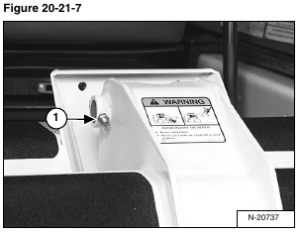 BOBCAT S130 - CYLINDER (TILT) - Base End Pivot Pin Removal And Installation